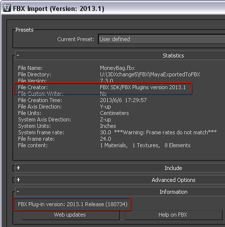 Export von FBX in 3D Tools