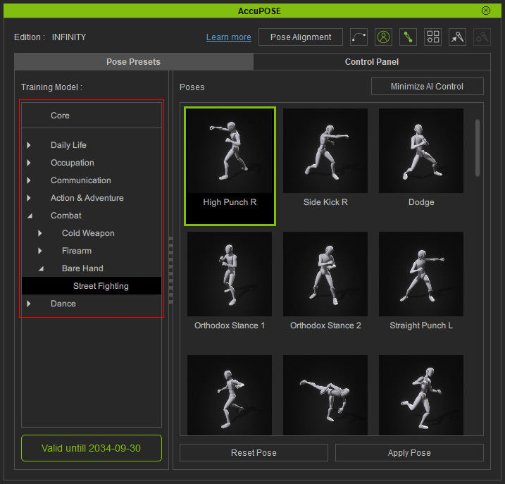 Keyframing with Presets
