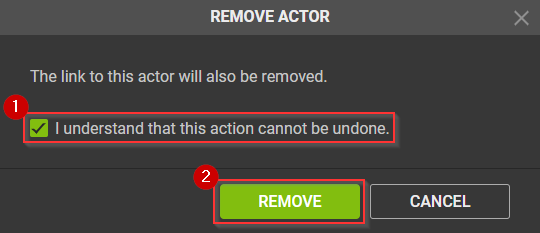 Viewing Shared Actors