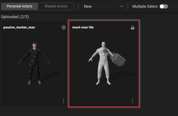 Ready-Made Motions for Actors