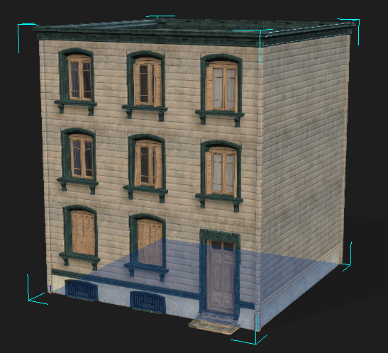 Material settings for building parts