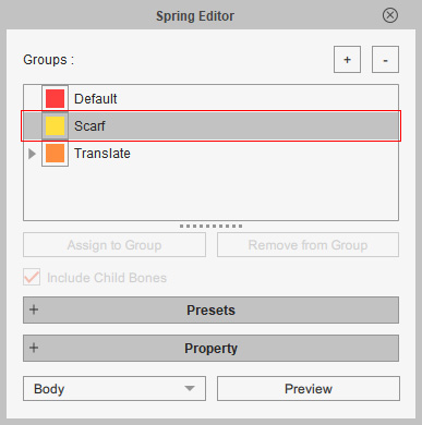 Copying and Pasting Spring Properties