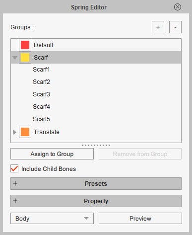 Copying and Pasting Spring Properties