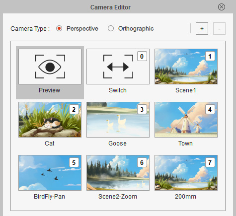 Live Previewing Scene with Custom Cameras