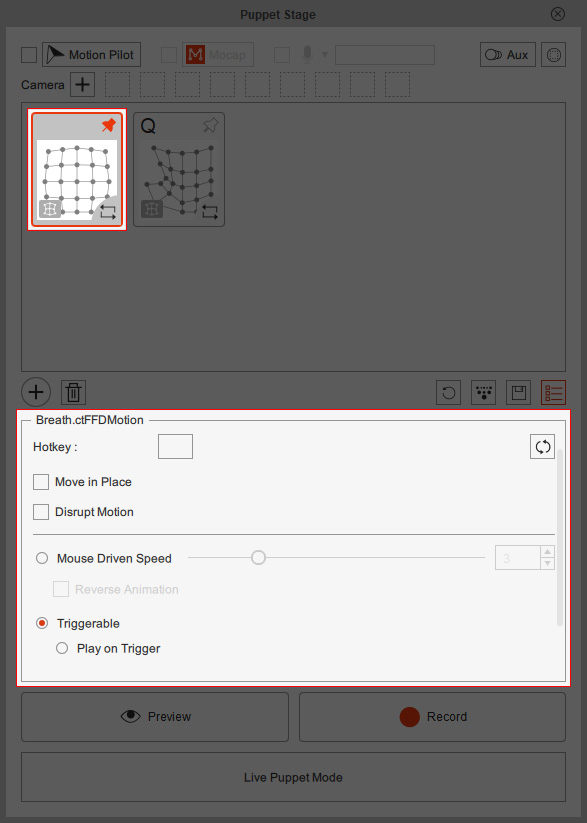 FFD, Prop Motion and Elastic Motion Cards for Objects