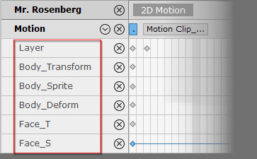 2D Motion Layer Tracks