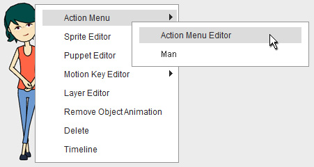 Setting Custom Default Pose with Action Menu