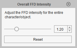 Setting FFD Strength on Objects
