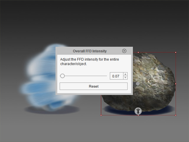 Setting FFD Strength on Objects
