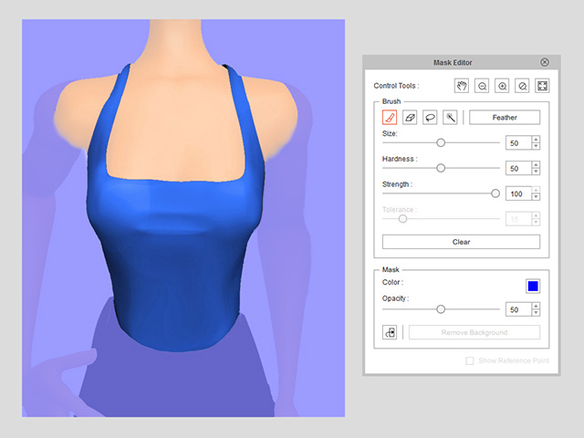 Editing the Body Background Mask