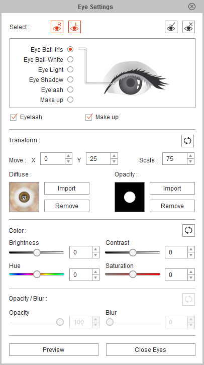 Eyeball Transform