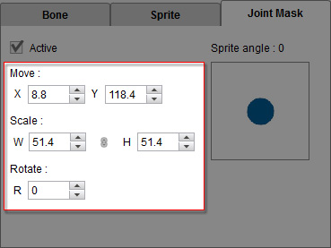 Runtime Setting up Joint Masks