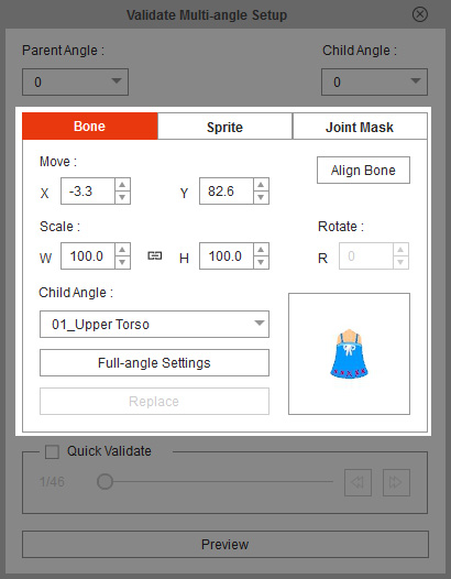 Using Bone Tab