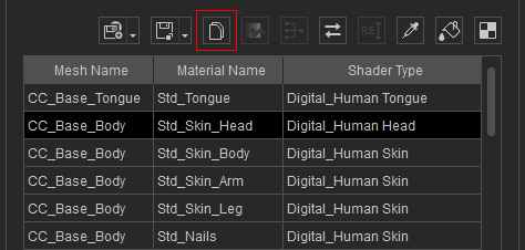 Copying and Pasting Shader Parameters