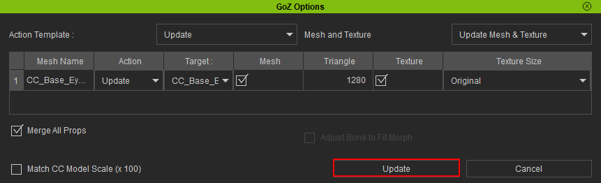 Polypainting diffuse maps of CC models
