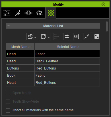 Sharing Identical Textures in Materials by Linkage Feature