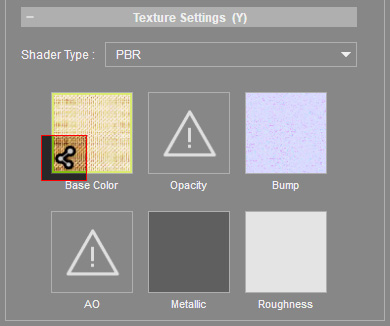 Sharing Identical Textures in Materials by Linkage Feature
