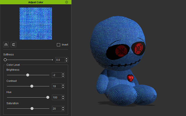 Sharing Identical Textures in Materials by Linkage Feature