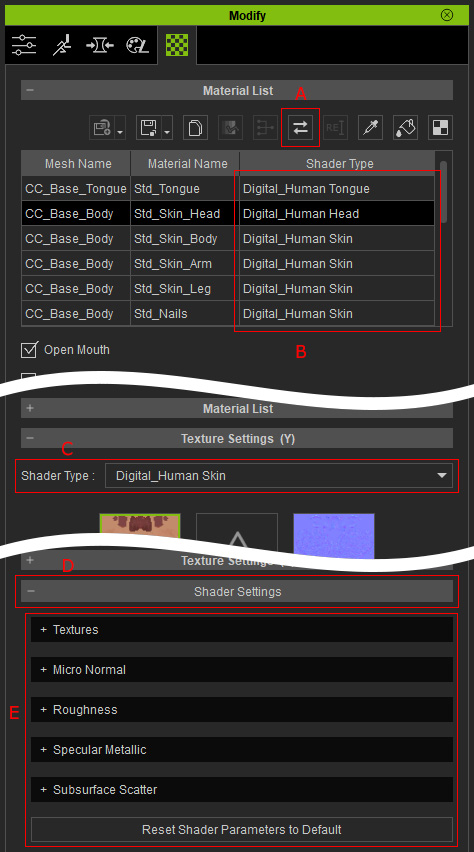 Shaders in Digital Human Shader