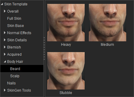 Using Body Hair Templates