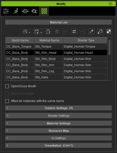 Copying and Pasting Shader Parameters