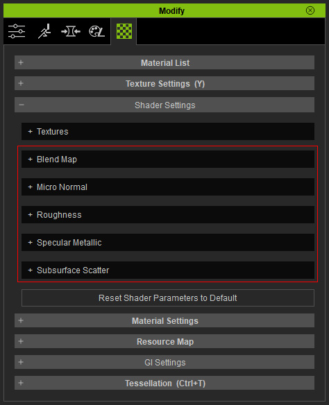 Copying and Pasting Shader Parameters