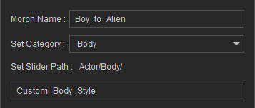 Creating Morphing Slider for Current Character