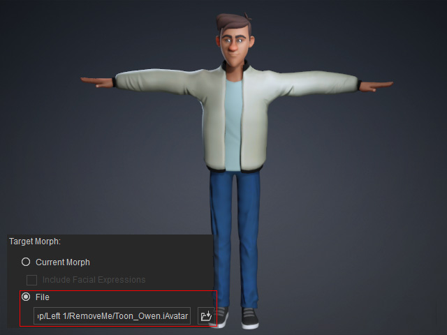 Creating Morphing Slider for Current Character