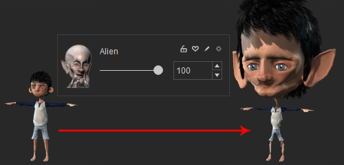 Creating Morphing Slider for Current Character