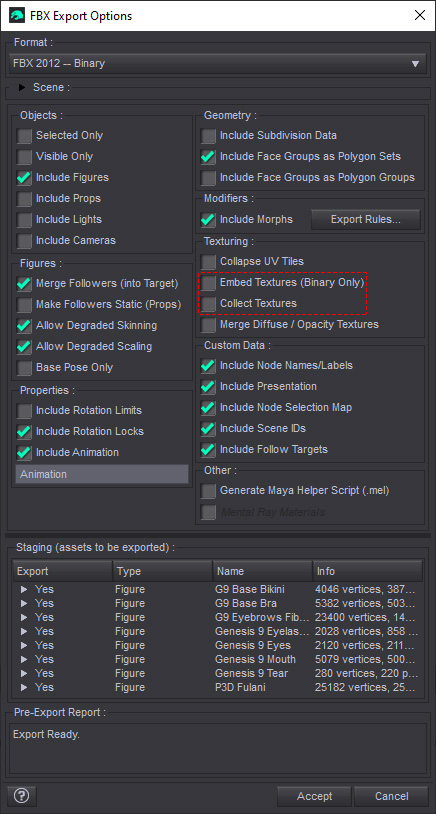 Converting DAZ Studio FBX to CC Characters