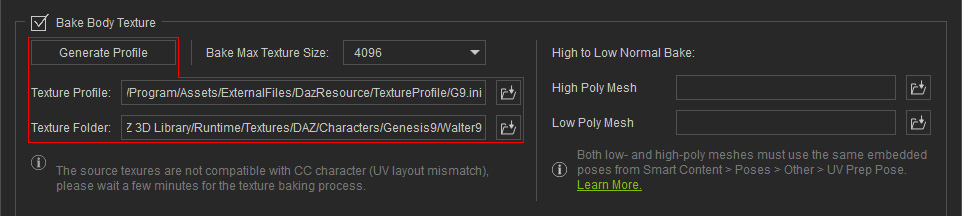 Converting DAZ Studio FBX to CC Characters with Mesh Details