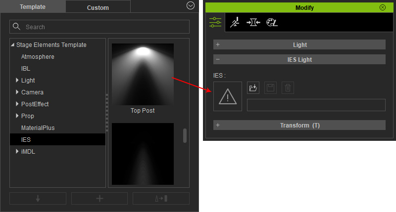 Defining Light Rays with IES