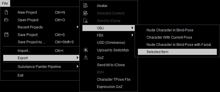 Exporting OBJ Objects