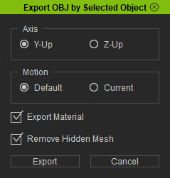 Exporting OBJ Objects