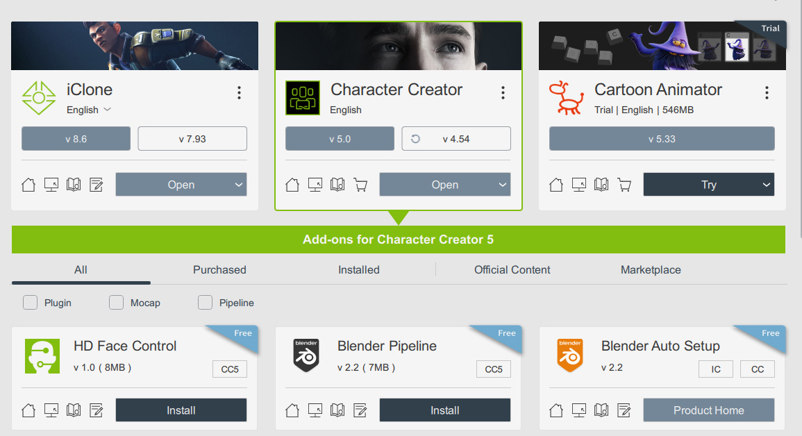 Using Face Control Panel