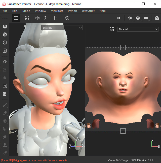 Import OBJ in Substance Painter