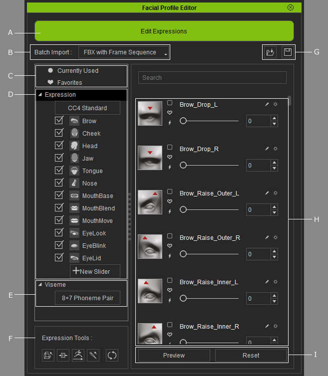 Facial Profile Editor の紹介