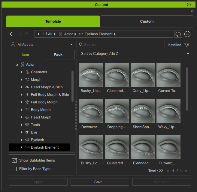Morphing Eyelashes
