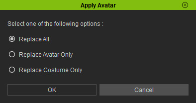 Options for Applying Character Templates