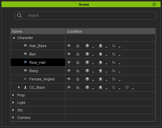 Physics Settings for Smart Hair