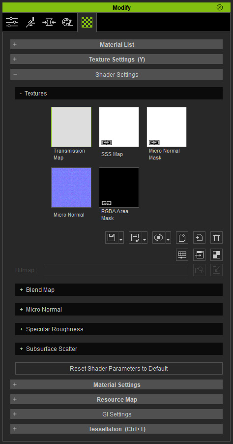 Resetting Textures