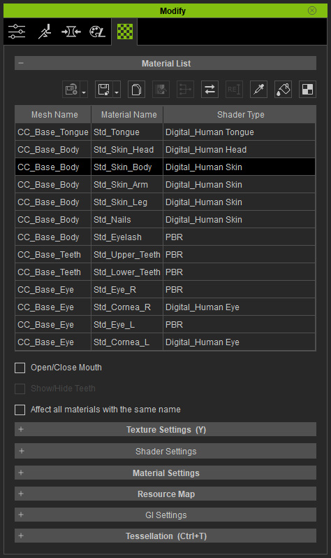 Resetting Textures