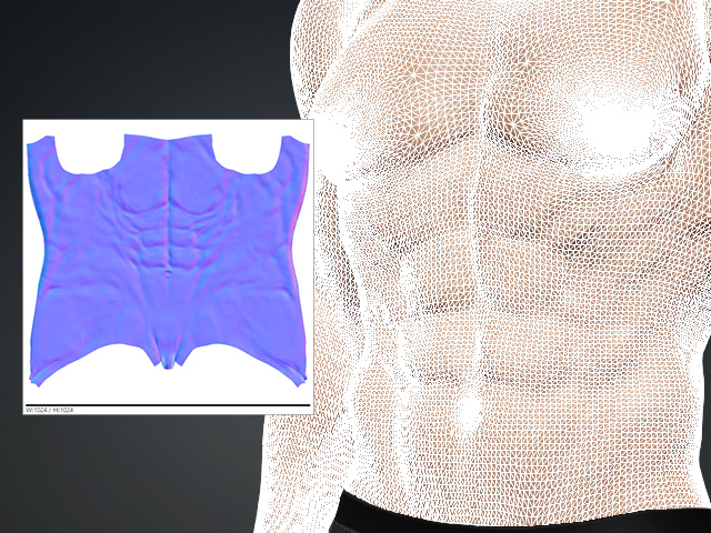 Sharing Detailed Normal Map for All Levels