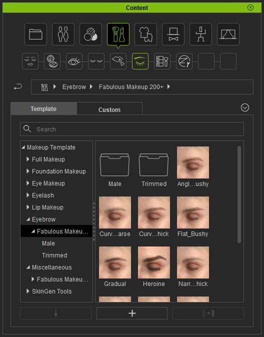 Using Eyebrow Templates