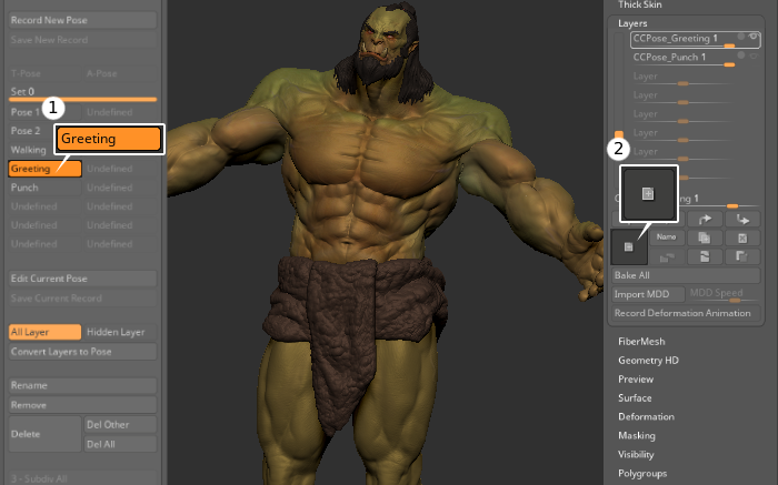 Modifying and Refining Posed Characters
