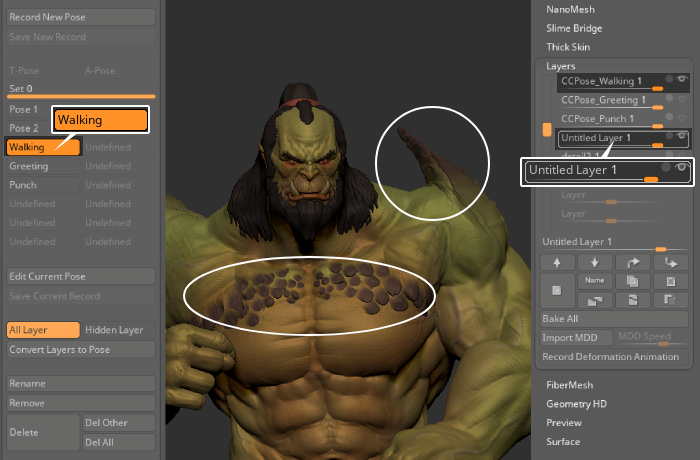 Modifying and Refining Posed Characters