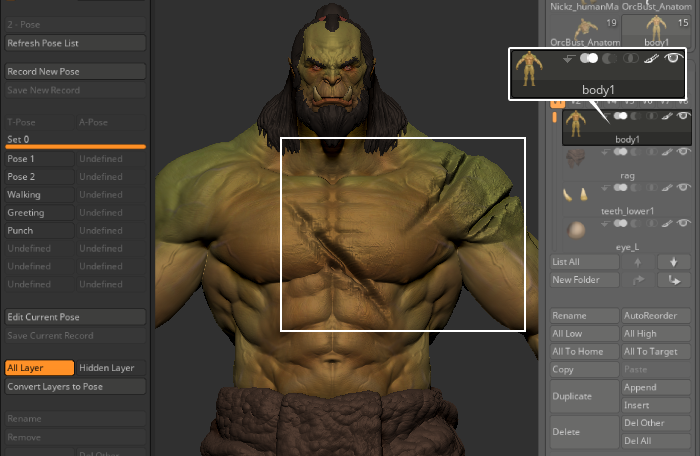 Modifying and Refining Posed Characters