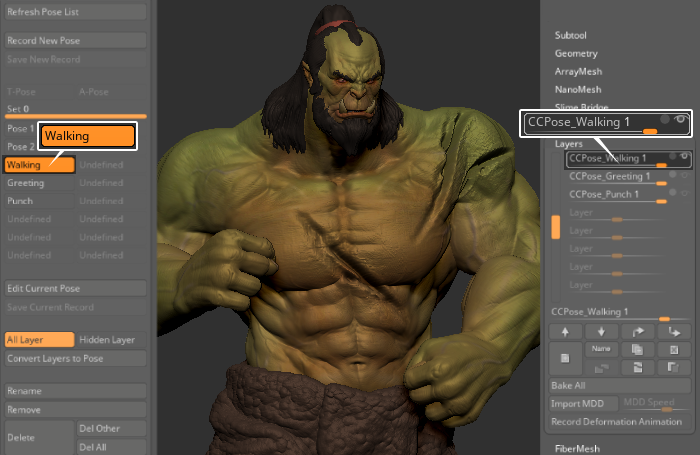 Modifying and Refining Posed Characters