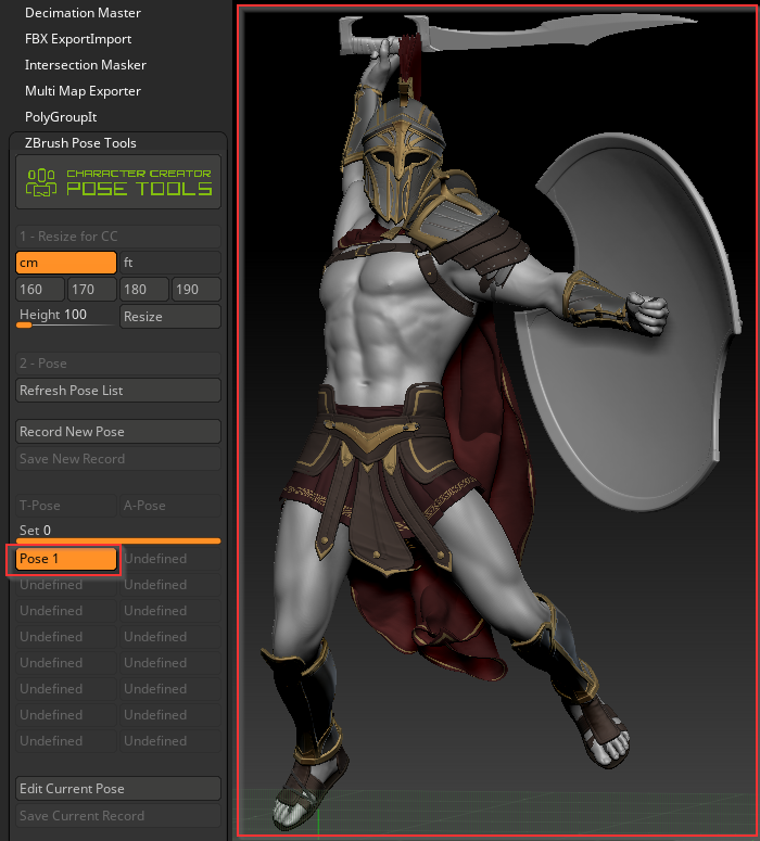 Creating and Sending Poses from Character Creator 4 to ZBrush