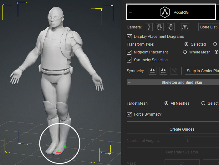 Model Repositioning with AccuRIG